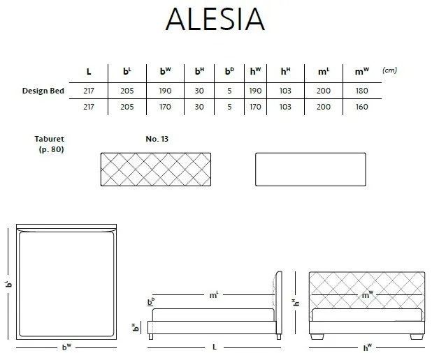 Materasso Čalouněná postel ALESIA boxspring ROZMĚR: 2x (100x200) cm - boxspring