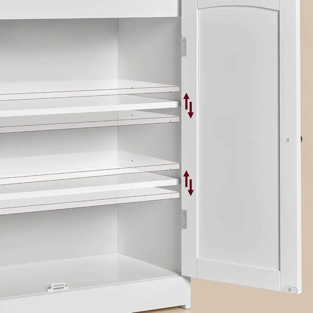 Koupelnová skříňka 60x30x100cm, mdf, bílá, AUK-E1177 WT
