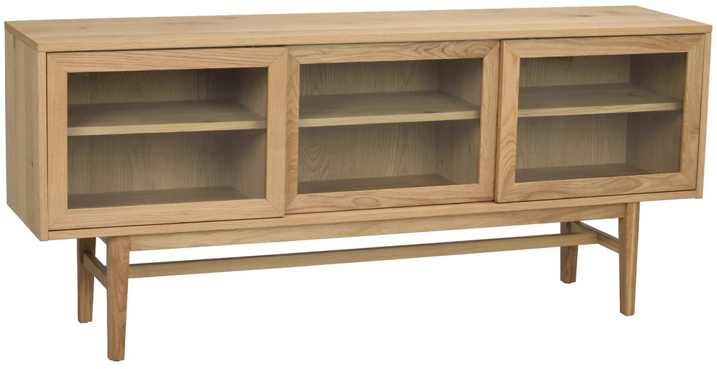 ROWICO Prosklená komoda HAZELNUT 170x75 cm 121150