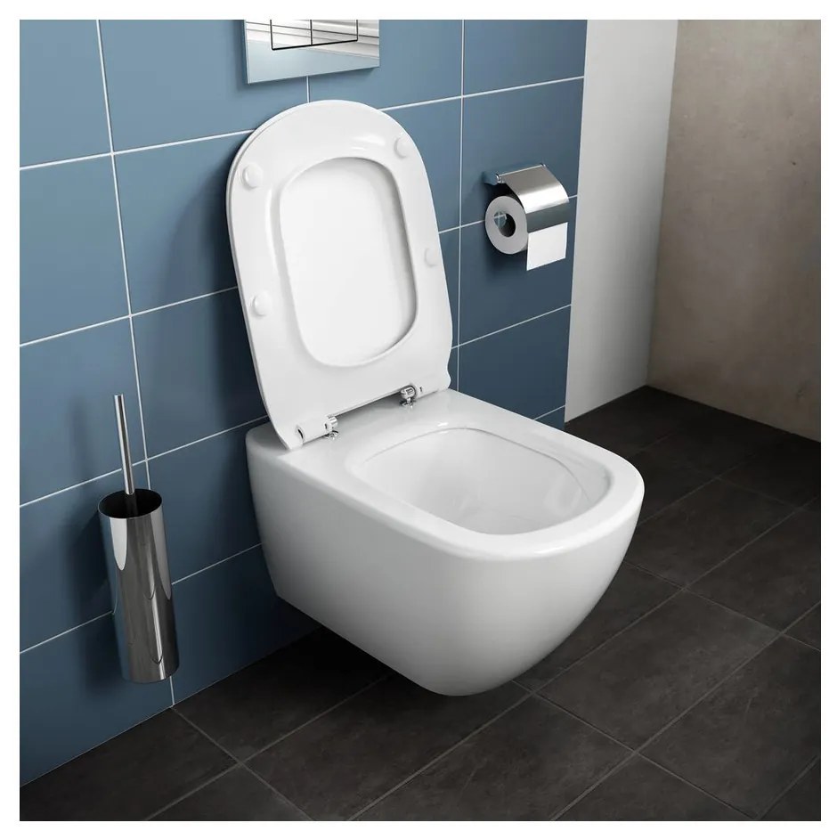 Ideal Standard Tesi - Závěsné WC s deskou SoftClose, AquaBlade, bílá, T354601