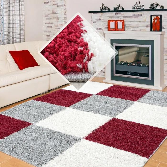 Vopi | Kusový koberec Life Shaggy 1501 red - 200 x 290 cm