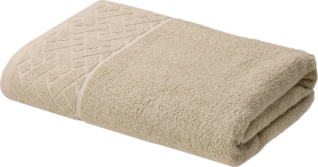 Livarno® Froté osuška, 70 x 140 cm, 450 g/m2 (béžová)