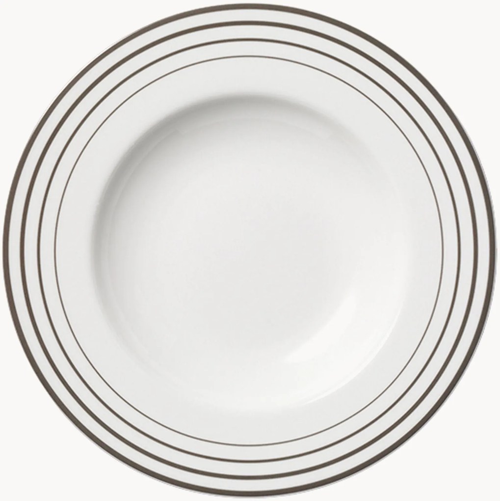 Sada hlubokých talířů z kostního porcelánu Metropolitan, 6 dílů