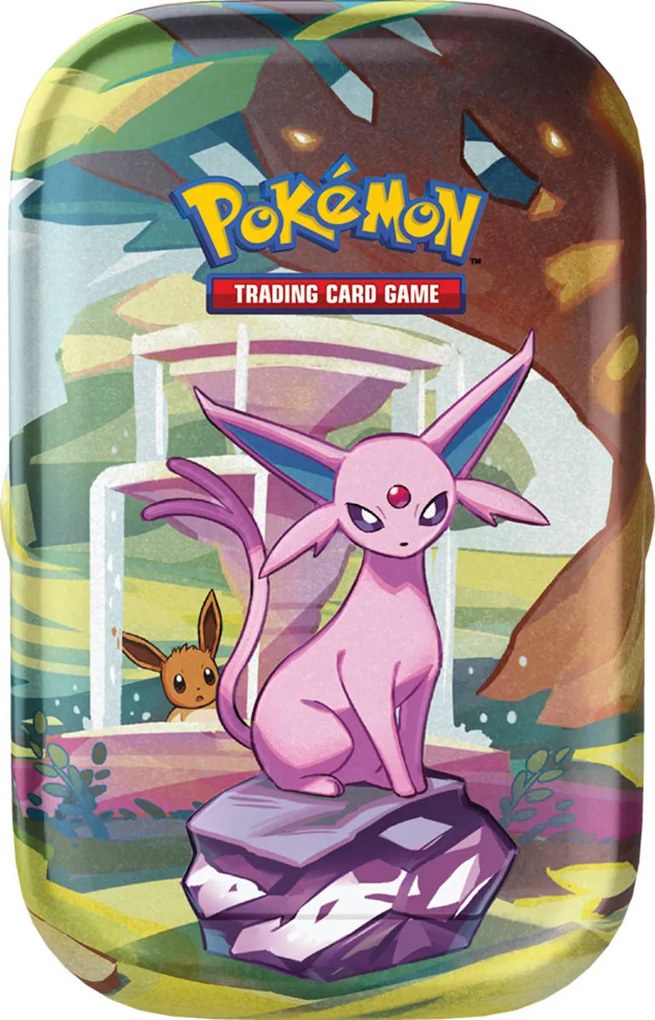 _Ostatní 1_ Hra Pokémon TCG SV8.5 Prismatic Evolutions Mini Tin 2x booster v plechovce pci10046