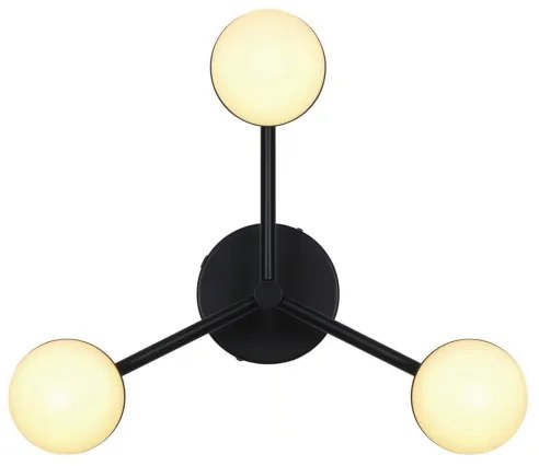 Nordlux - Přisazený lustr CONTINA 3xG9/5W/230V černá