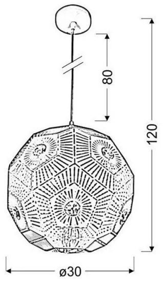 Lustr na lanku EUPHORIA 1xE27/40W/230V bílá