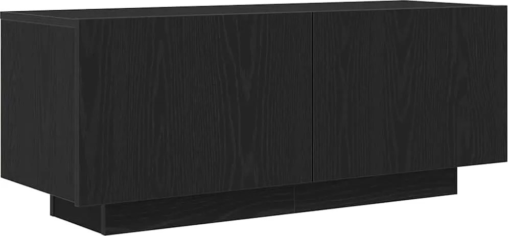 Televizní skříň 100 x 35 x 40 cm Černý dub Kompozitní dřevo 3333066