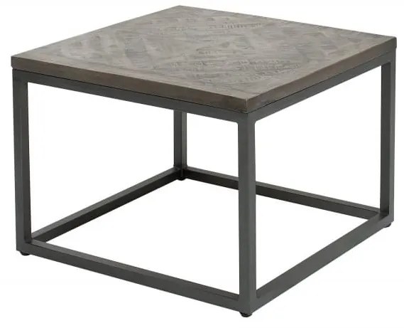 Inviro Odkládací stolek TAKO 60cm, mozaika šedé mango
