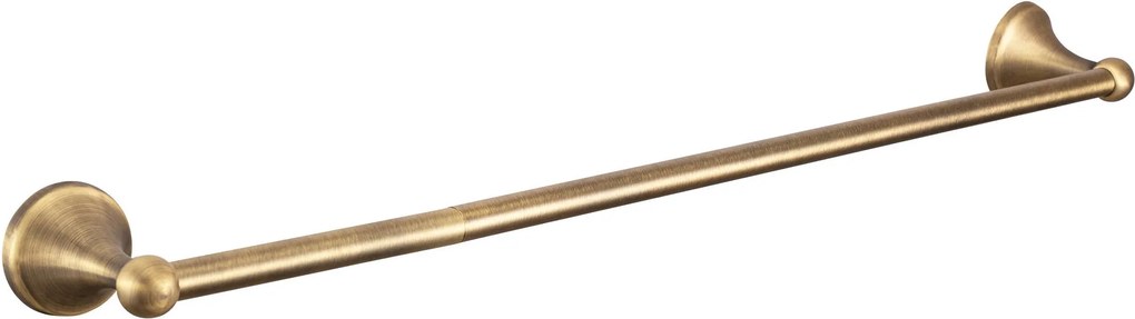 Rea Retro, koupelnový 1-ramenný věšák na ručník 60cm 332867B, mosazná, REA-06927