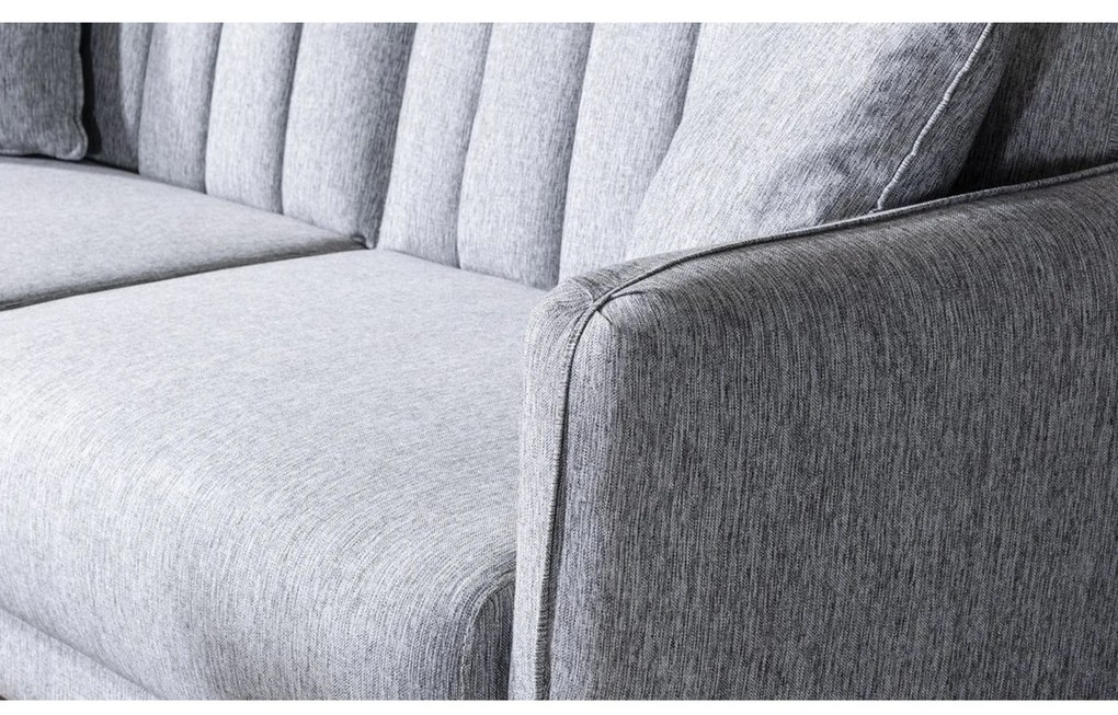 Atelier del Sofa 3-místná pohovka Aqua - Grey, Šedá