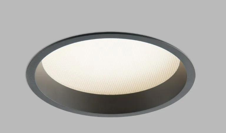 LED2 Zeta, zápustné LED svítidlo Barva: Černá, Chromatičnost: 3 000K On/off, Ø - Průměr: M - 17,6cm