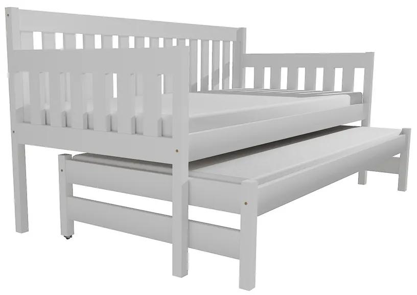 Vomaks Dětská postel s výsuvnou přistýlkou M 006 NEW* 90 x 180 cm netransparentní barva bílá
