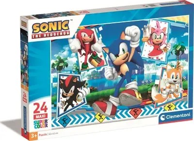 Clementoni PUZZLE Sonic MAXI / 24 dílků / od 3 let