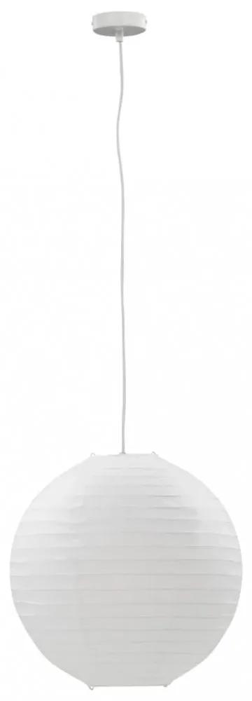 Závěsná lampa bílá Dekorhome 60 cm