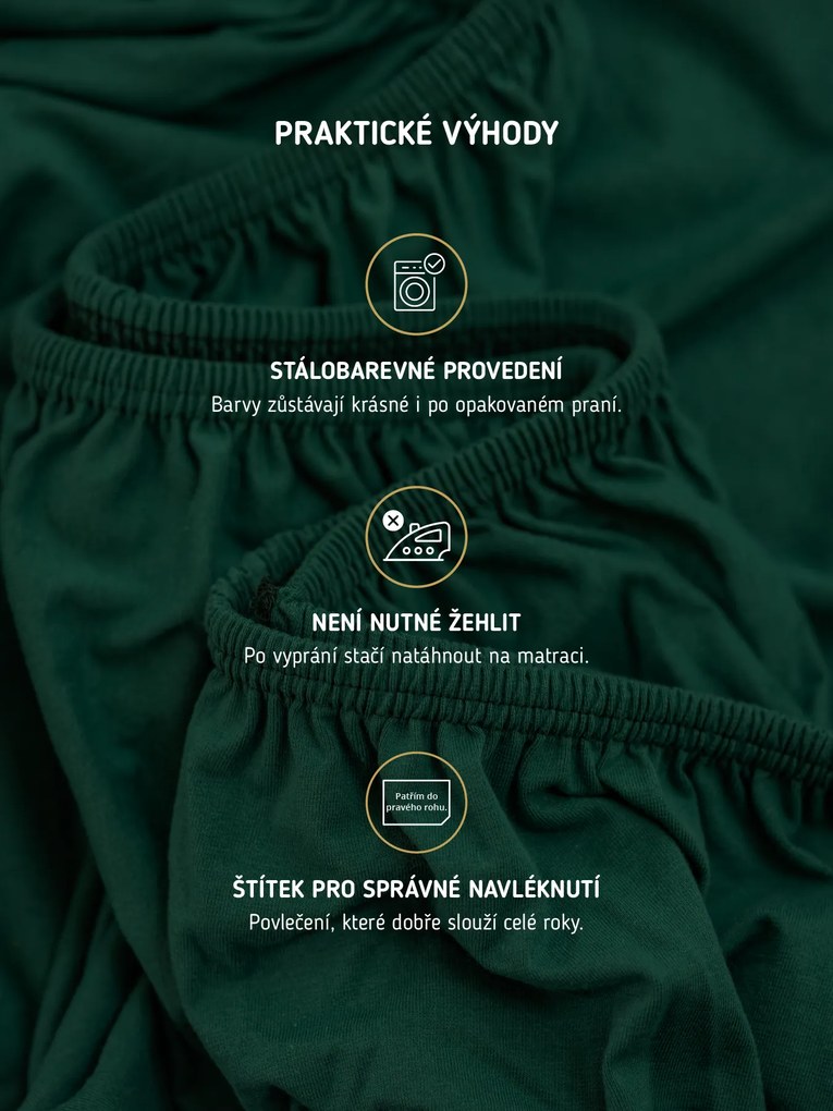 MK Lůžkoviny Jersey prostěradlo Classic 90 x 200 cm – béžová