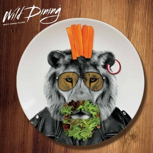 Talíře Wild Dining - lev