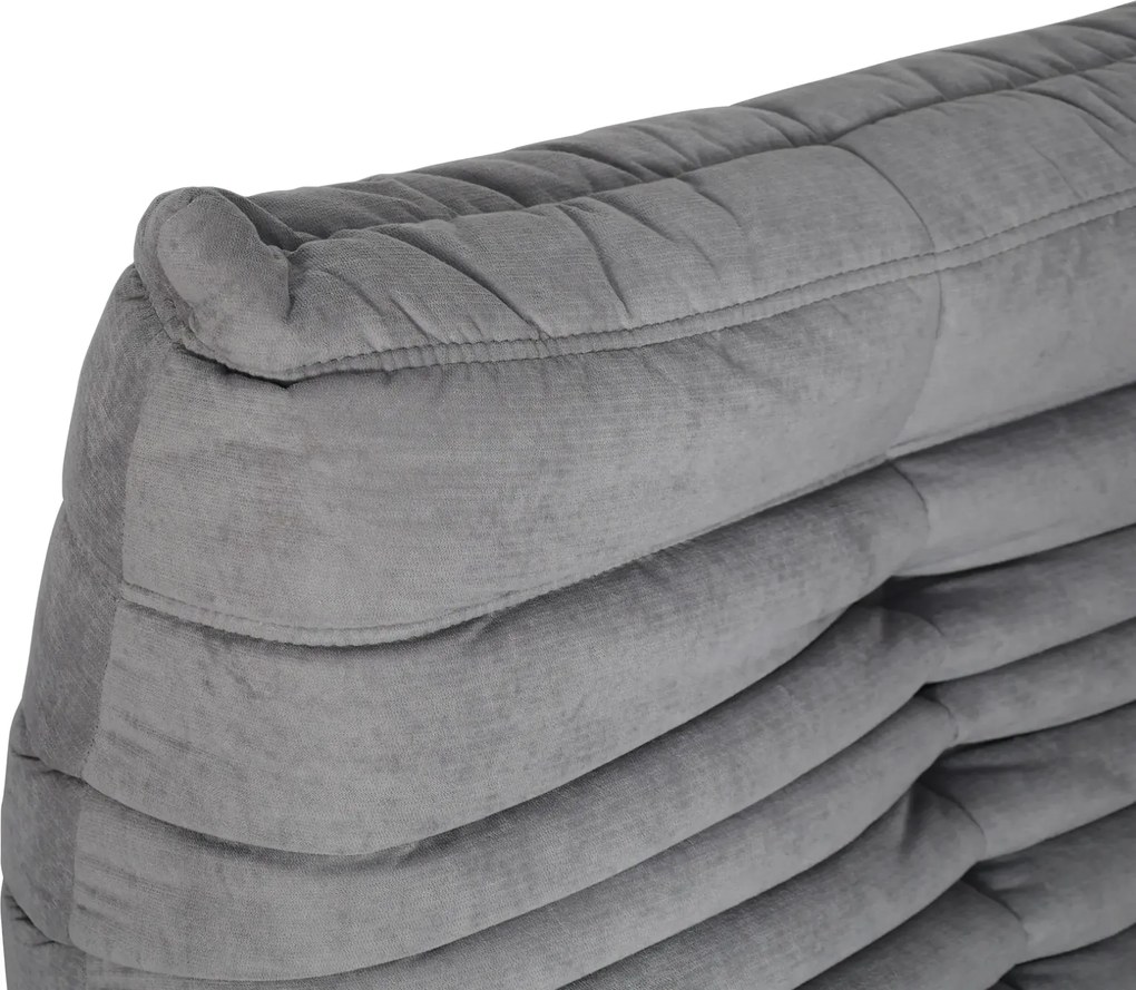 Designové křeslo Nua samet šedé