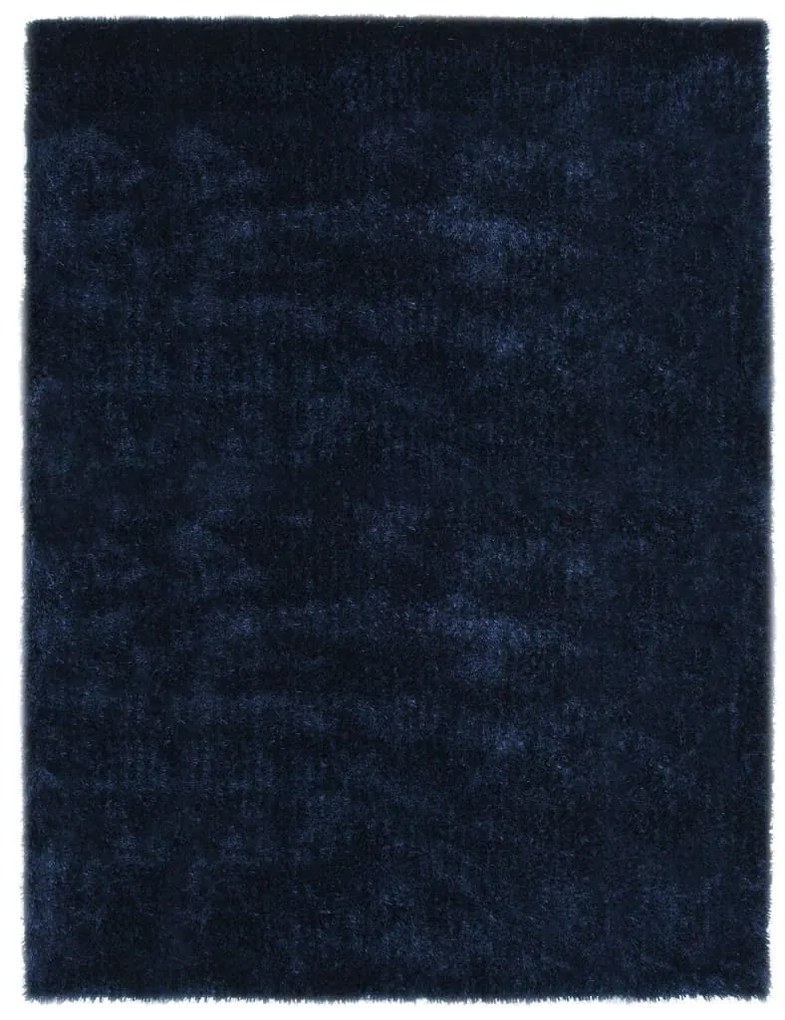 285079 vidaXL Kusový koberec Shaggy 80 x 150 cm modrý