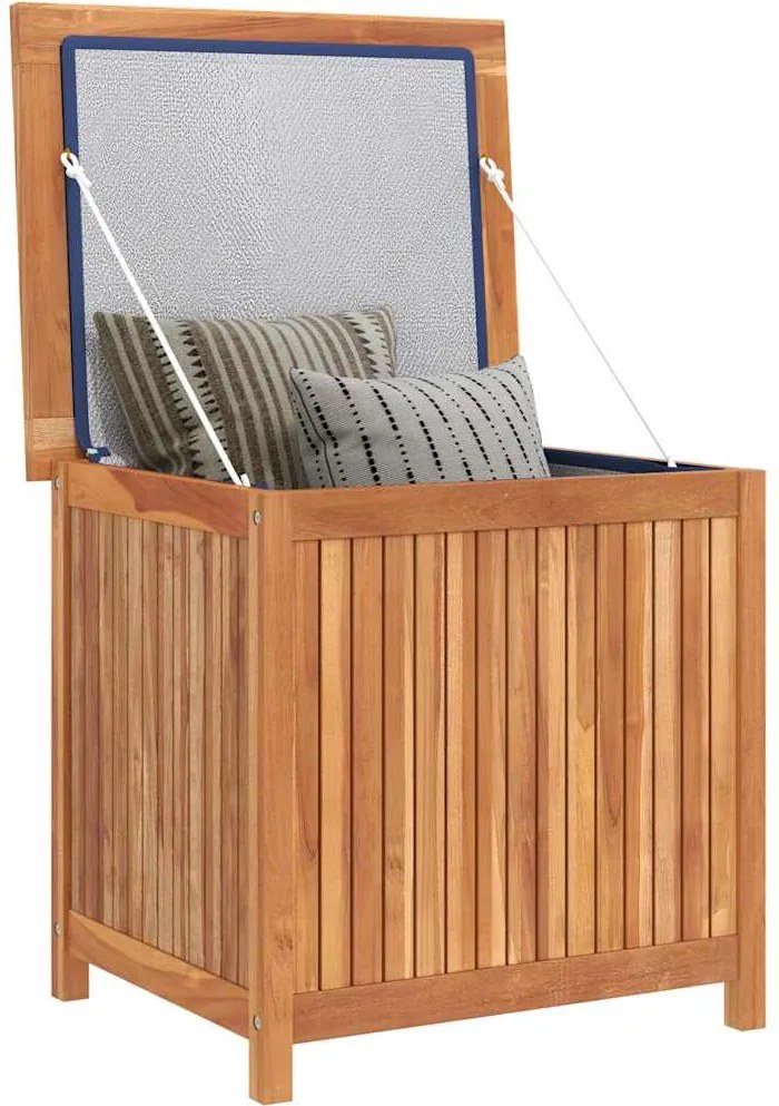 Zahradní úložný box 60 x 50 x 58 cm masivní teakové dřevo 315379