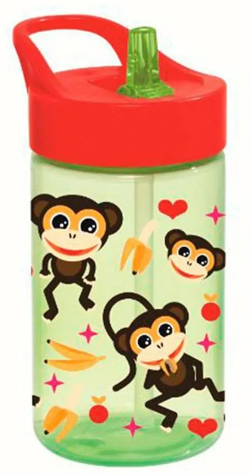 Florina Dětská plastová láhev Monkey, 430 ml