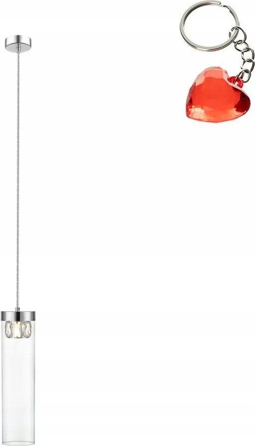 Závěsná lampa nad stůl G9 moderní stříbrná Gem P0389-01D-F4AC Zuma Line