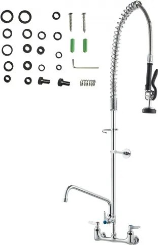 Komerční baterie s oplachovacím rozprašovačem, 119,4 cm výška, 20,3 cm střed, 30,5 cm