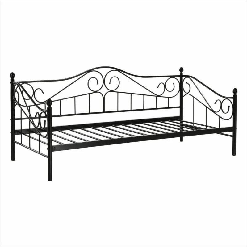Kovová postel DAINA 90x200 černá Kondela 0000252383