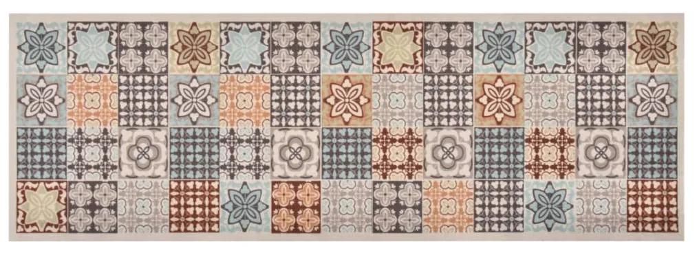 315983 vidaXL Kuchyňský koberec pratelný barevná mozaika 60 x 180 cm