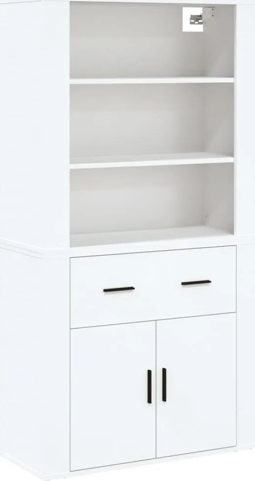 vidaXL Skříň highboard kompozitní dřevo [3185375] Barva: kouřový dub