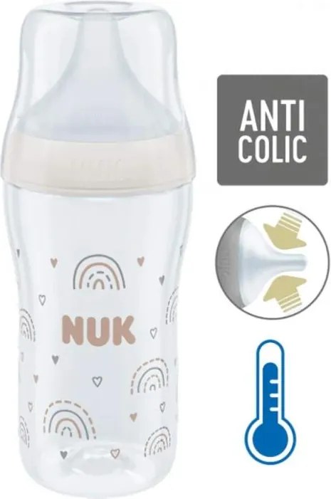 Skleněná kojenecká láhev NUK Perfect Match Temperature Control 230 ml