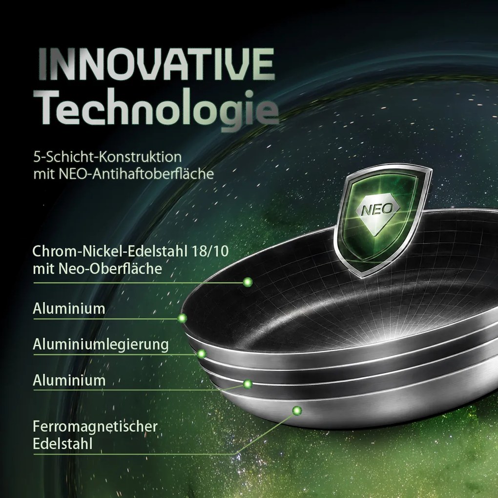 Pánev Ø 28 cm, v: 6 cm — Orion Expert Neo Multi-Layer Lunasol - 601406