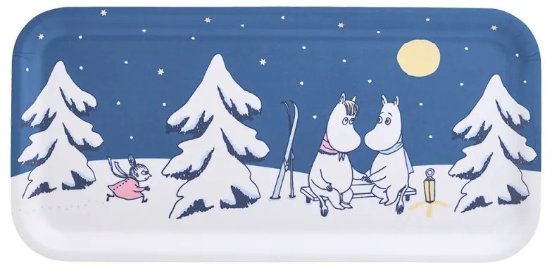 Podnos Moomin Starry Night 27x13cm, modrý