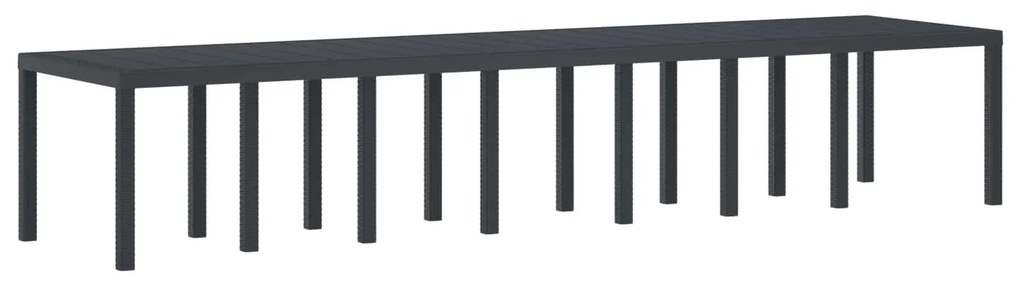 Zahradní stůl Antracit 400 x 100 x 73 cm polyratan 3378528