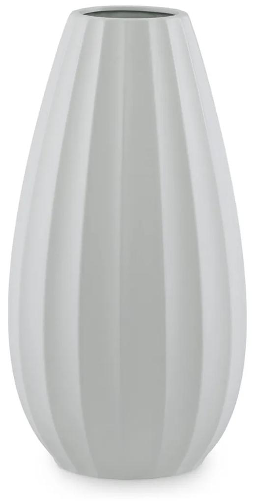 AmeliaHome Váza Cob 18x33,5cm šedá, velikost 18x18x33,5