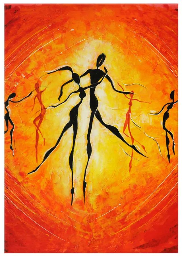 Gario Ručně malovaný obraz Nádherný tanec Rozměry: 70 x 100 cm
