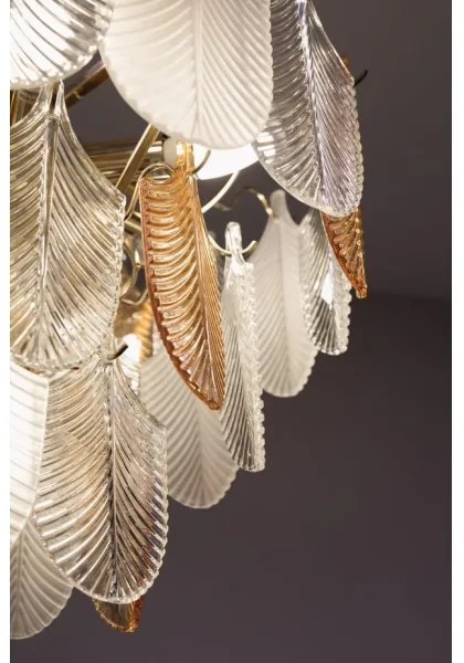 MAXLIGHT P0418 - Lustr na řetězu ARWENA 15xE14/40W/230V pr. 80 cm zlatá