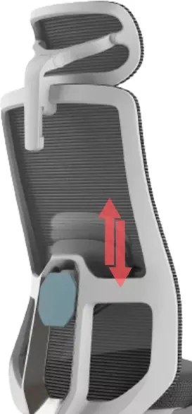 Kancelářská ergonomická židle WISDOM s podhlavníkem — síť, šedý plast, nosnost 150 kg, světle šedá Mercury star