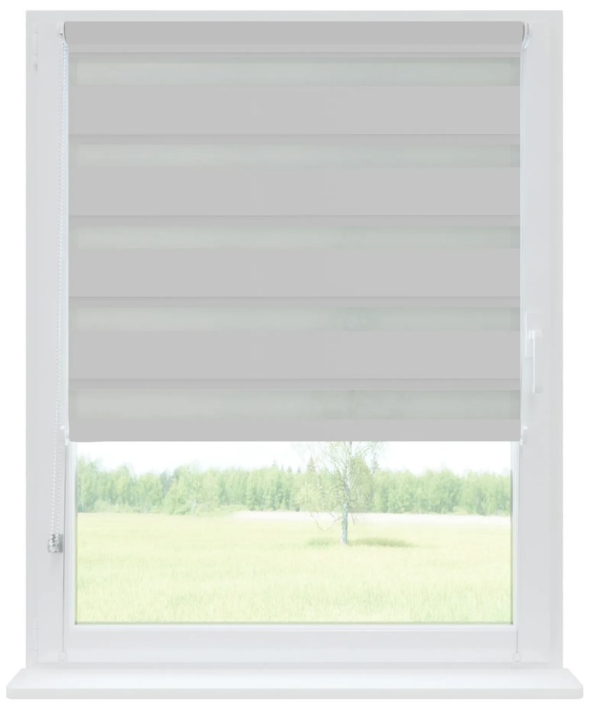 Dekodum Zatemňovací roleta den a noc Ocelová 92x150 cm