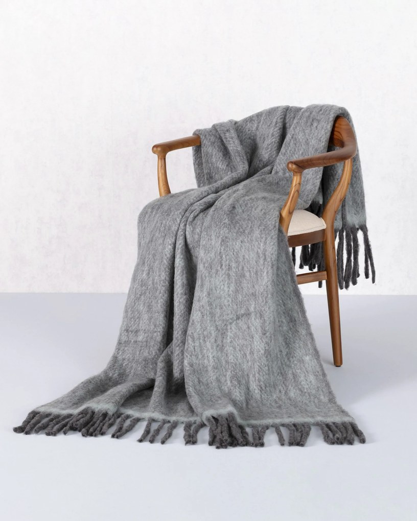 Pléd Cozy 130x170cm grey-mint