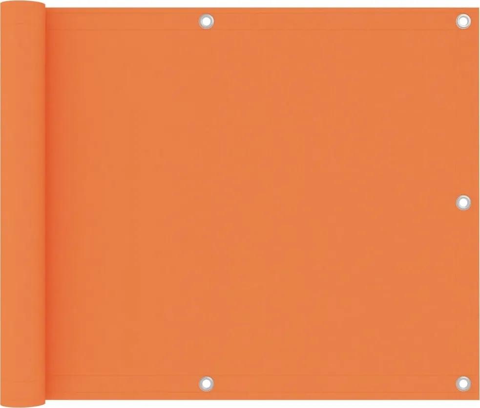 vidaXL Balkónová zástěna 75 x 500 cm oxfordská látka [134866] Barva: oranžová a hnědá