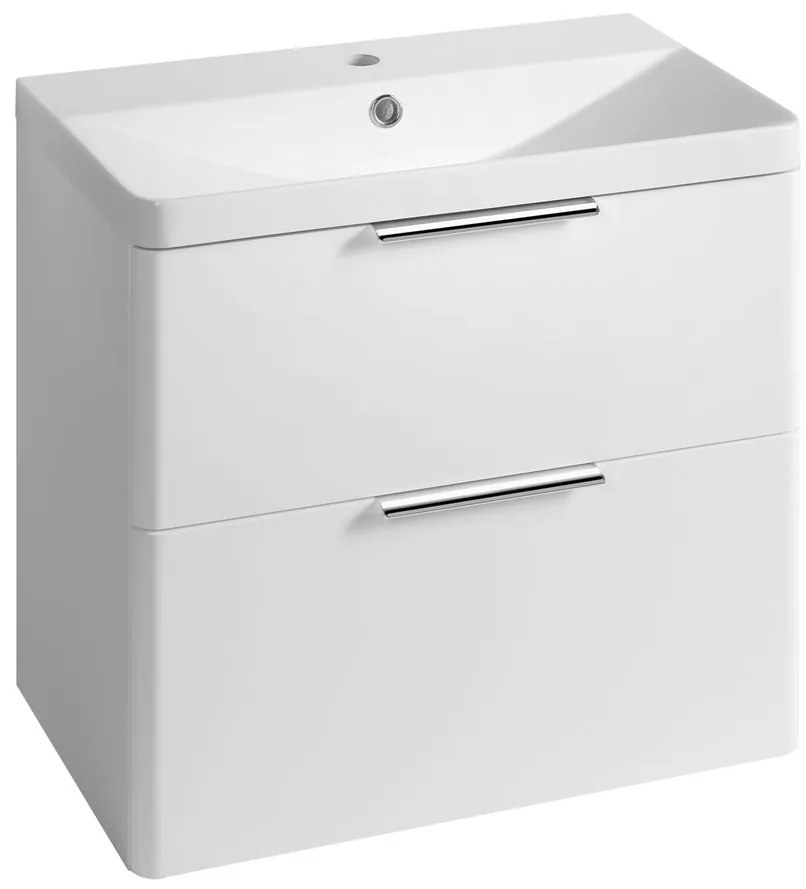 Aqualine Aqualine, DENEB umyvadlová skříňka 60,5x55x34,5cm, bílá matná, DN264