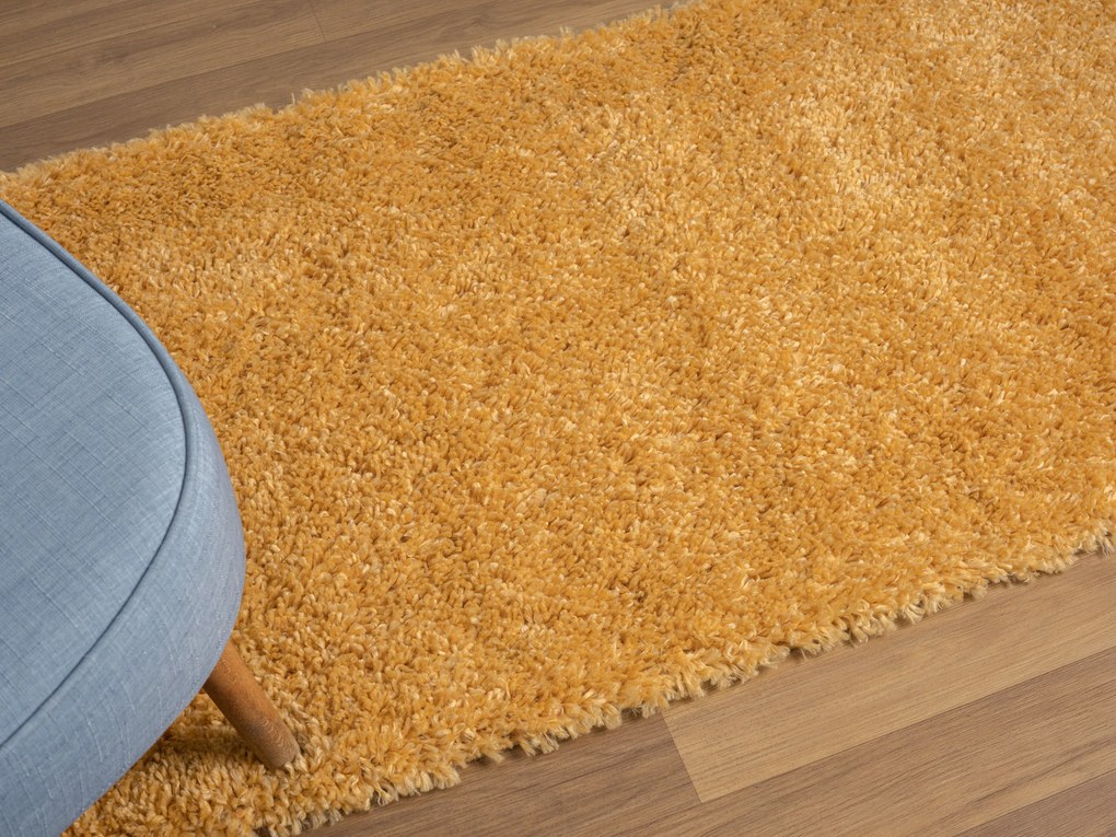 My Flair, Běhoun My Shaggy goldgelb, 80x250, žlutá, chodba / předsíň