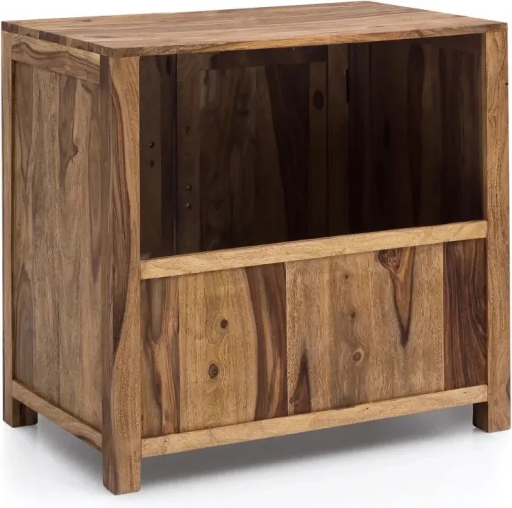 furniture-nabytek.cz - Masivní skříňka na umyvadlo z palisandru Lagos, lakované, hnědé – 80×50×75 cm