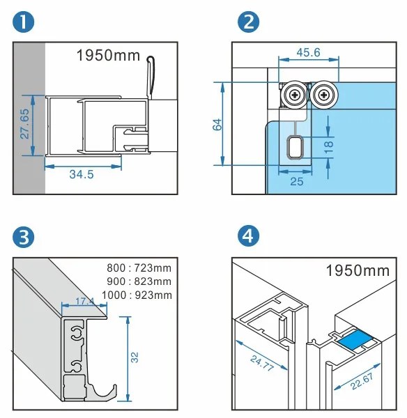 BPS-koupelny Čtvercový sprchový kout HYD-SK16C 100x100 chrom/transparent - bez vaničky