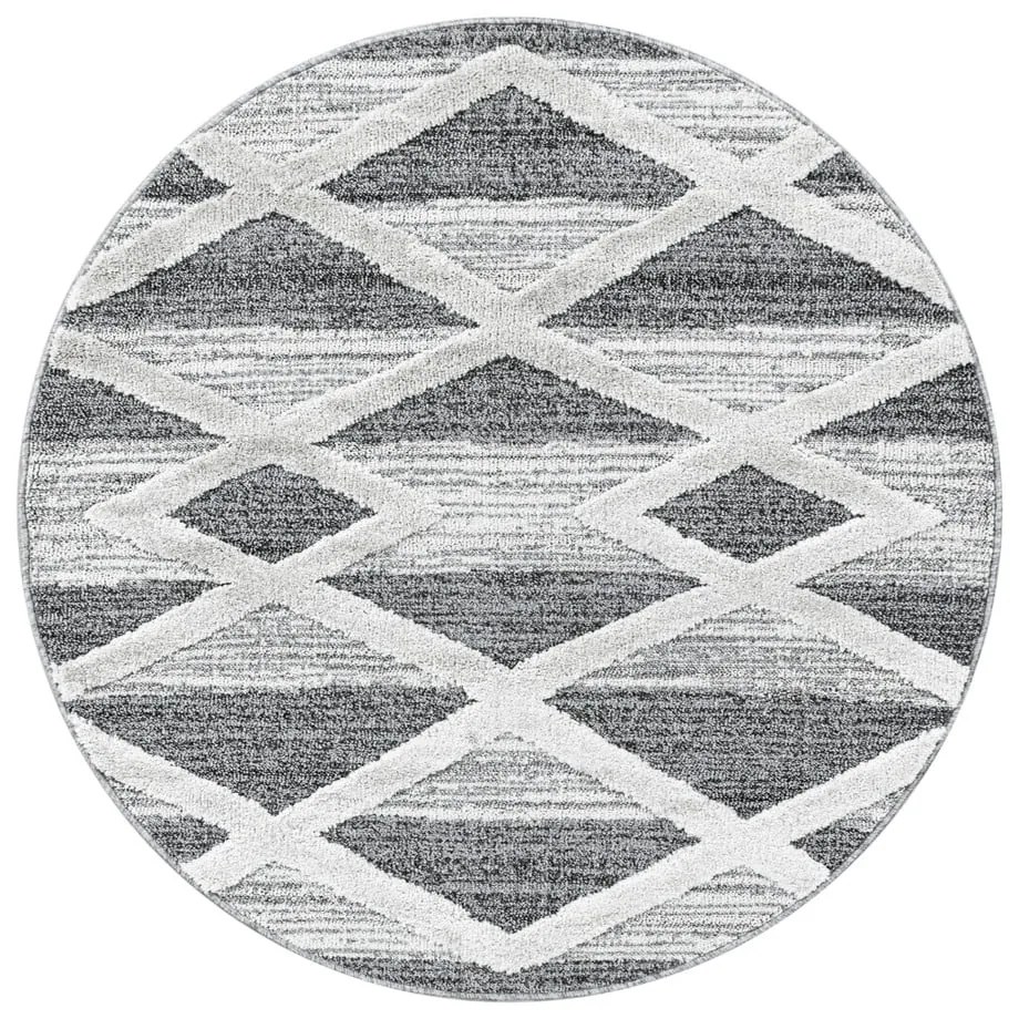 Šedý kulatý koberec ø 120 cm Pisa – Ayyildiz Carpets