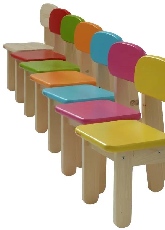GAZEL Puppi dětská židle Povrchová úprava: Lak kombinace přírodní/ červená