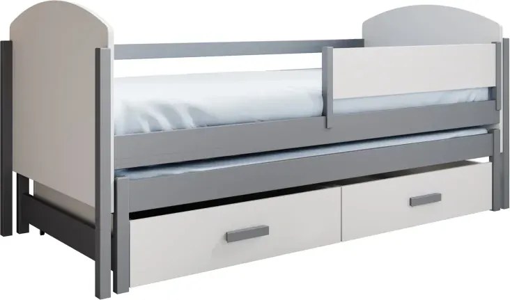 Dvoulůžková dětská postel Olen 200x90 – šedá