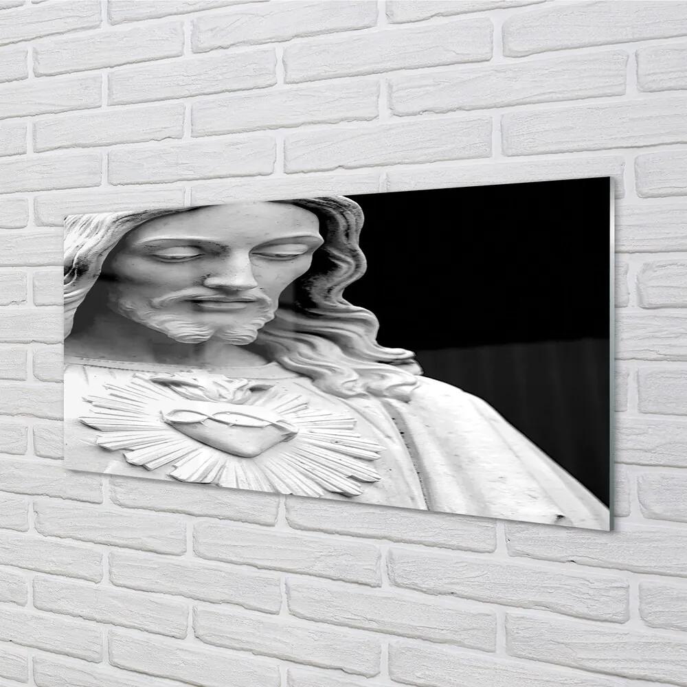 Obraz na skle Socha Ježíše 120x60 cm
