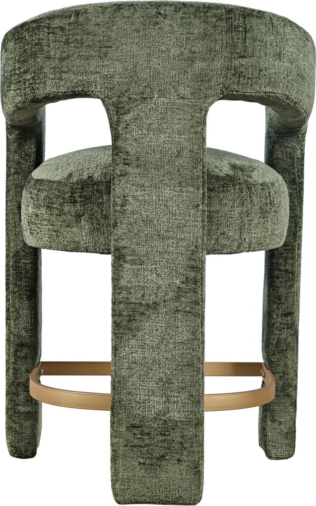 Designová barová židle Leith olivová