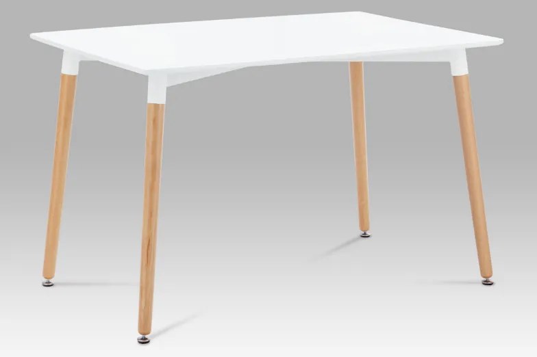 Jídelní stůl 120x80 cm bílý DT-705 WT1 AKCE